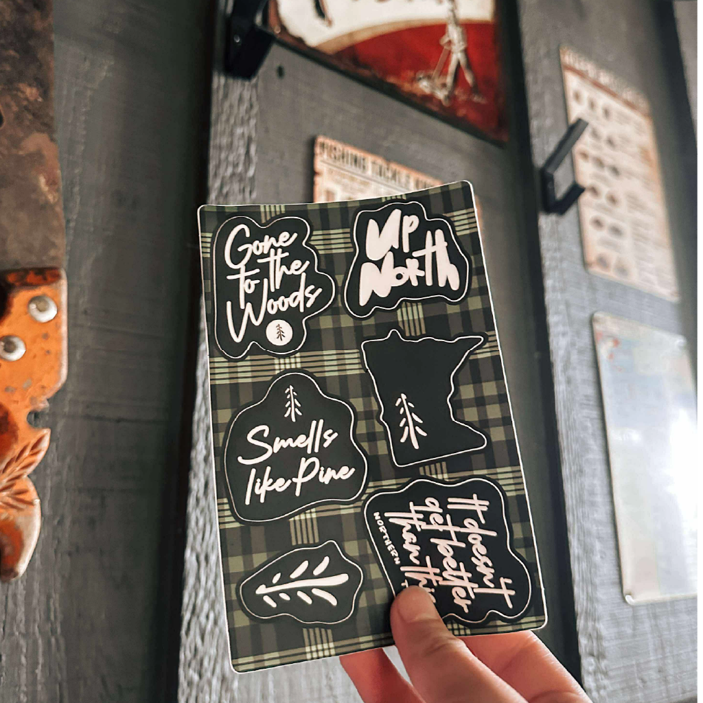 Up North Sticker Sheet – Northern Ties MN